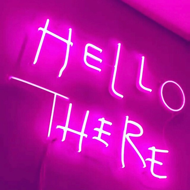 Hello There Neon Sign - CreateNeon.Co.Uk